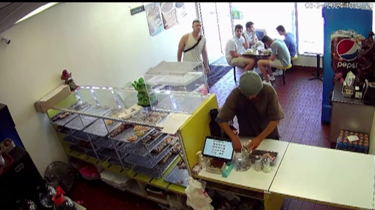 Watch: Donut shop owner fights back when man grabs tip jar – NBC 7 San ...