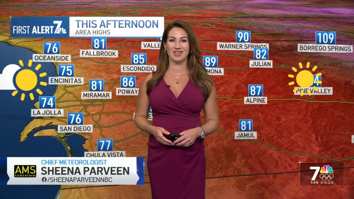 San Diego weather today: Sheena Parveen’s forecast for June 25, 2024 – NBC 7 San Diego