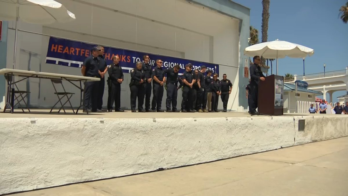 Oceanside honors first responders for efforts to save pier from April blaze – NBC 7 San Diego