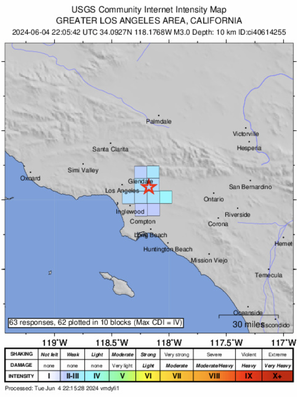 Magnitude-3.0 earthquake in South Pasadena shakes San Gabriel Valley ...