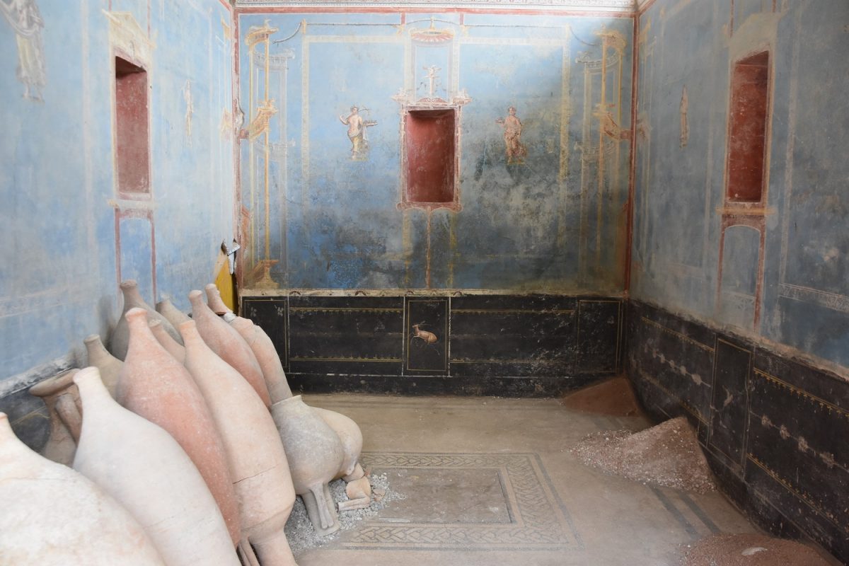 Archeologists uncover rare, expensive blue shrine in Pompeii – NBC 7 ...