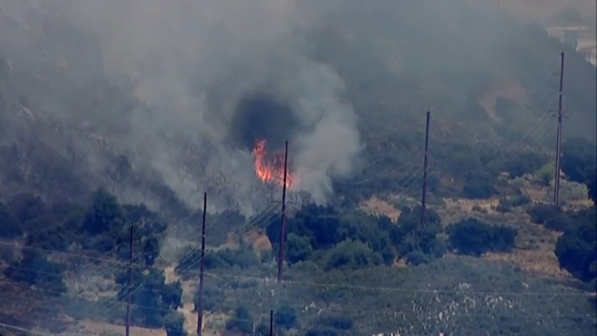 Brush Fire Near Campo East Of San Diego Grows To 25 Acres Nbc 7 San Diego