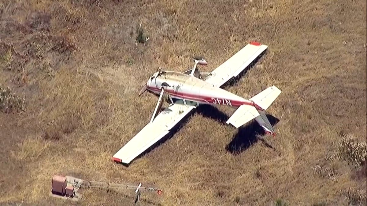 Small plane flips on runway at Montgomery Field in San Diego, 1 person ...