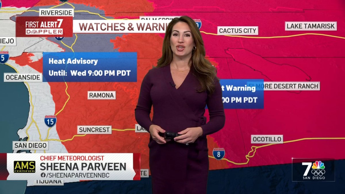 San Diego weather today: Sheena Parveen’s forecast for July 22, 2024 – NBC 7 San Diego