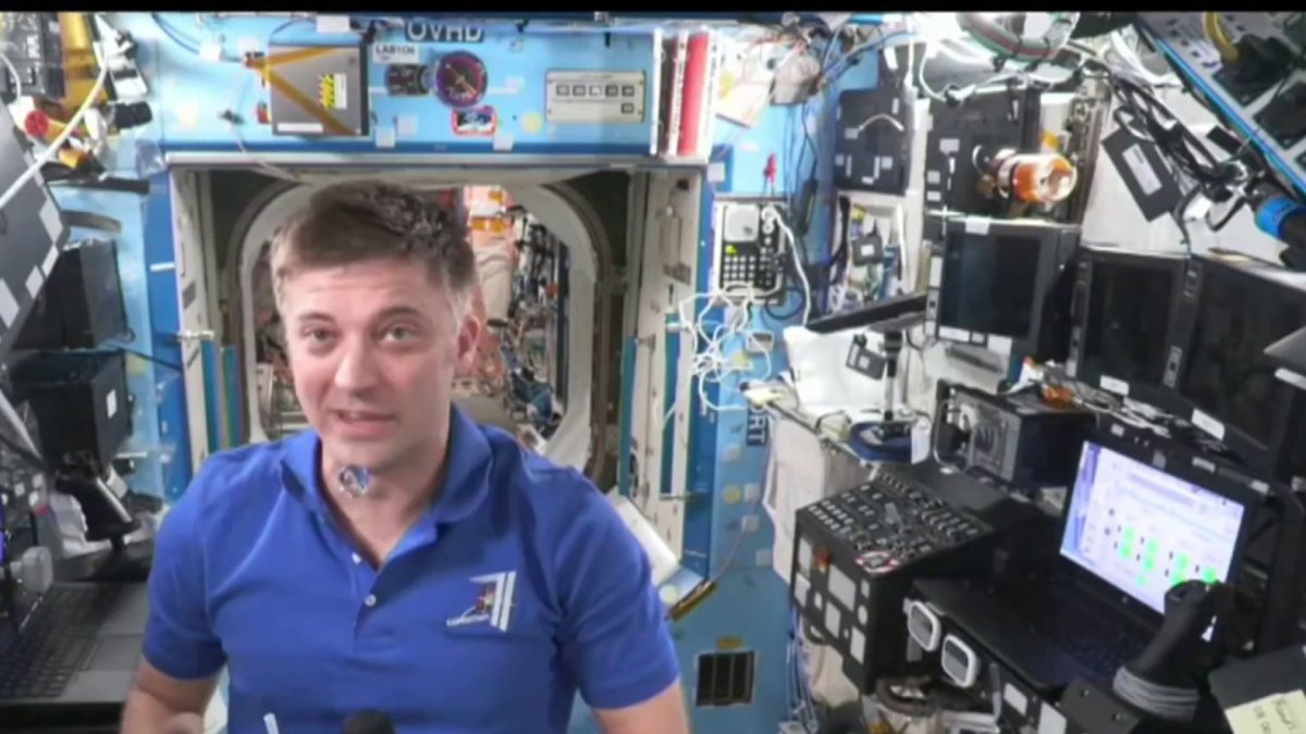Astronaut aboard the International Space Station speaks with NBC 7 ...