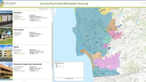 San Diego County hopes new interactive map helps people find affordable ...