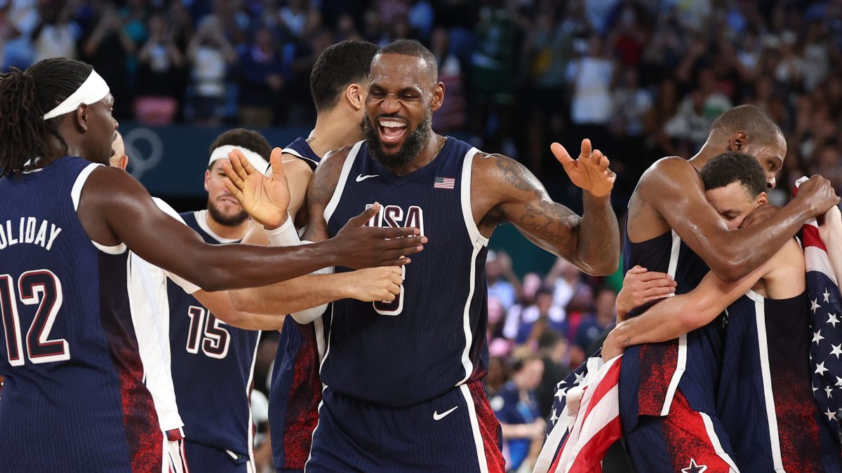US men’s basketball defeats France to win gold at 2024 Olympics – NBC 7 ...