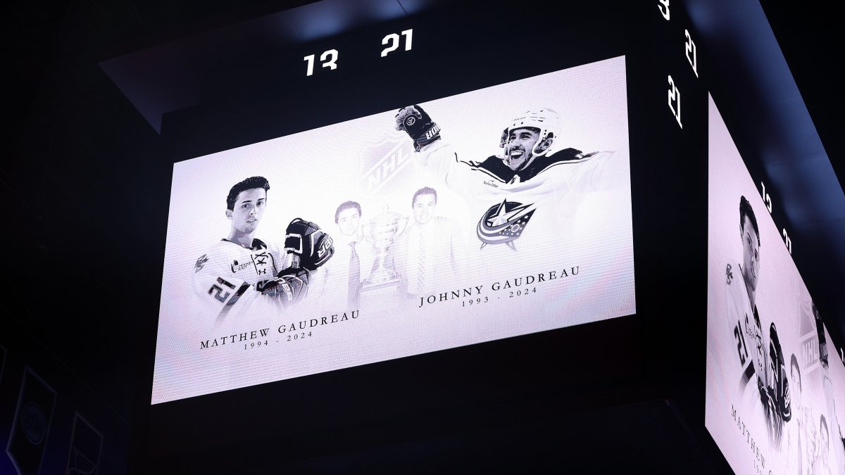 Matthew Gaudreau’s wife celebrates baby shower full of tributes – NBC 7 ...