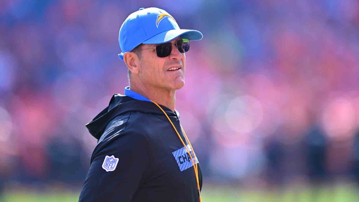 Chargers coach Jim Harbaugh exits Sunday’s game with illness – NBC 7 ...