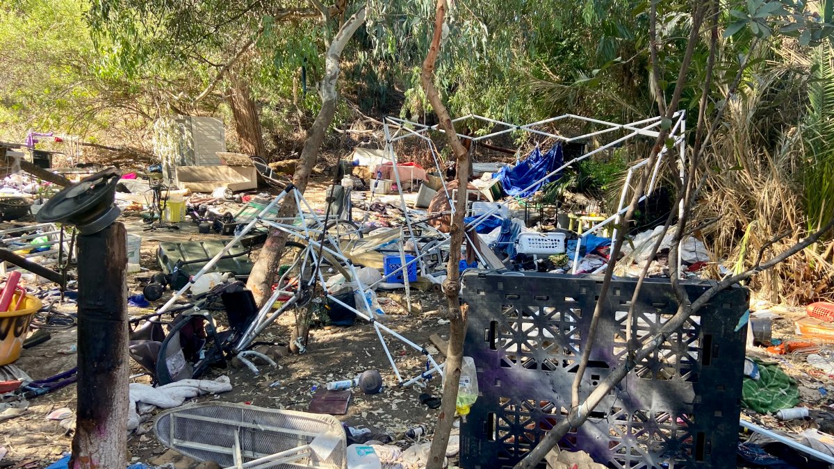San Diego homeowners left to clean up vacated homeless encampment – NBC ...