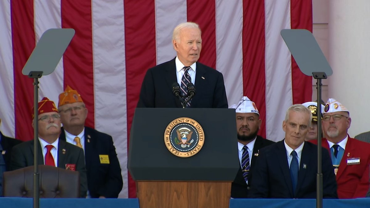 ‘Moment to come together as a nation’: Biden in final Veterans Day ...