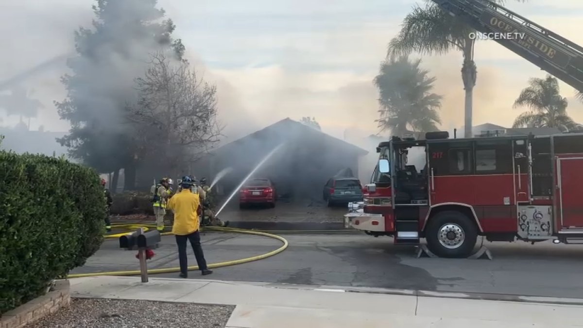 Bystanders pull man from explosive Oceanside house fire – NBC 7 San Diego