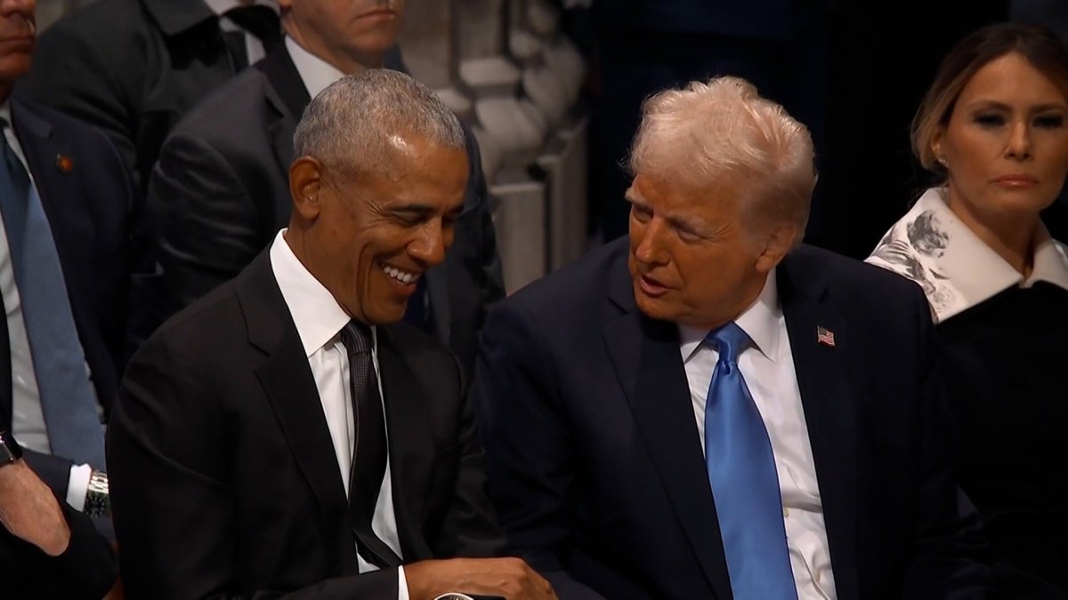 WATCH: Trump greets Pence, laughs with Obama at Jimmy Carter’s funeral ...