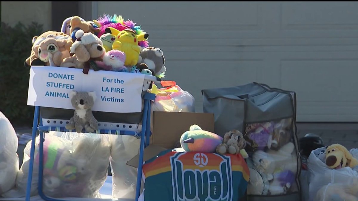 San Diego family collecting stuffed animals for LA fire victims – NBC 7 ...