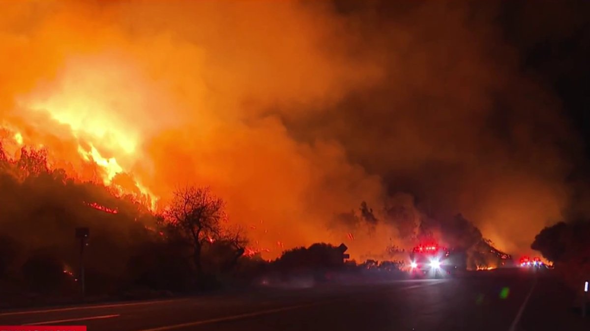 Lilac Fire burns 80 acres and is 30% contained – NBC 7 San Diego