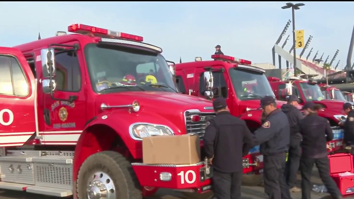 San Diego fire crews working around the clock to put out Border 2 fire ...