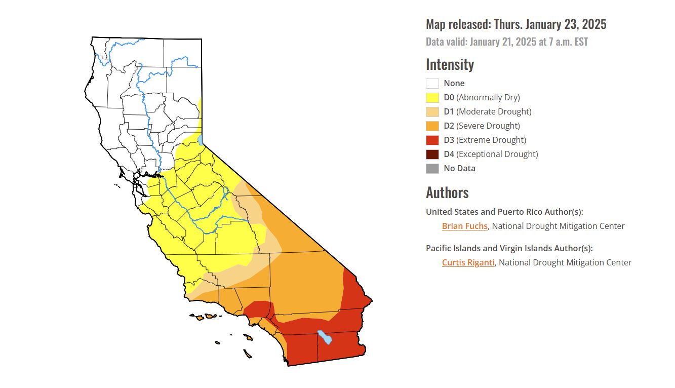 Map: Extreme drought expands into Los Angeles County – NBC 7 San Diego