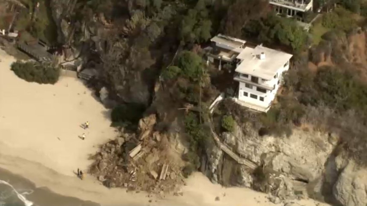 Laguna Beach landslide closes beach below homes – NBC 7 San Diego