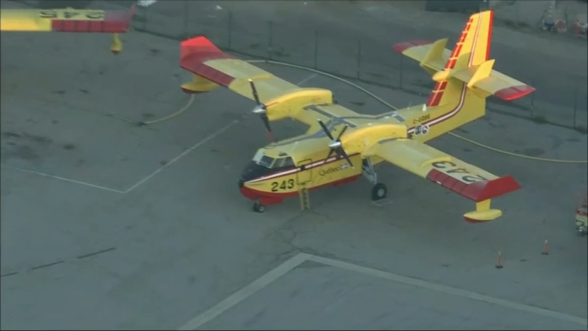 Drone strikes firefighting aircraft over LA’s Palisades Fire – NBC 7 ...
