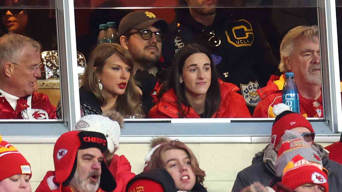 Caitlin Clark sits with Taylor Swift at Kansas City Chiefs game – NBC 7 San Diego
