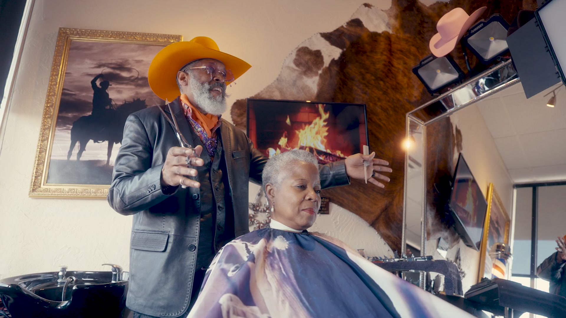 With bold pops of color, Dallas barber redefines Western wear – NBC 7 ...