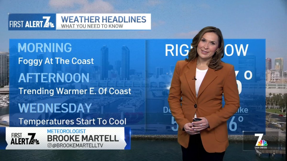San Diego weather today: Brooke Martell’s forecast for March 25, 2025 – NBC 7 San Diego