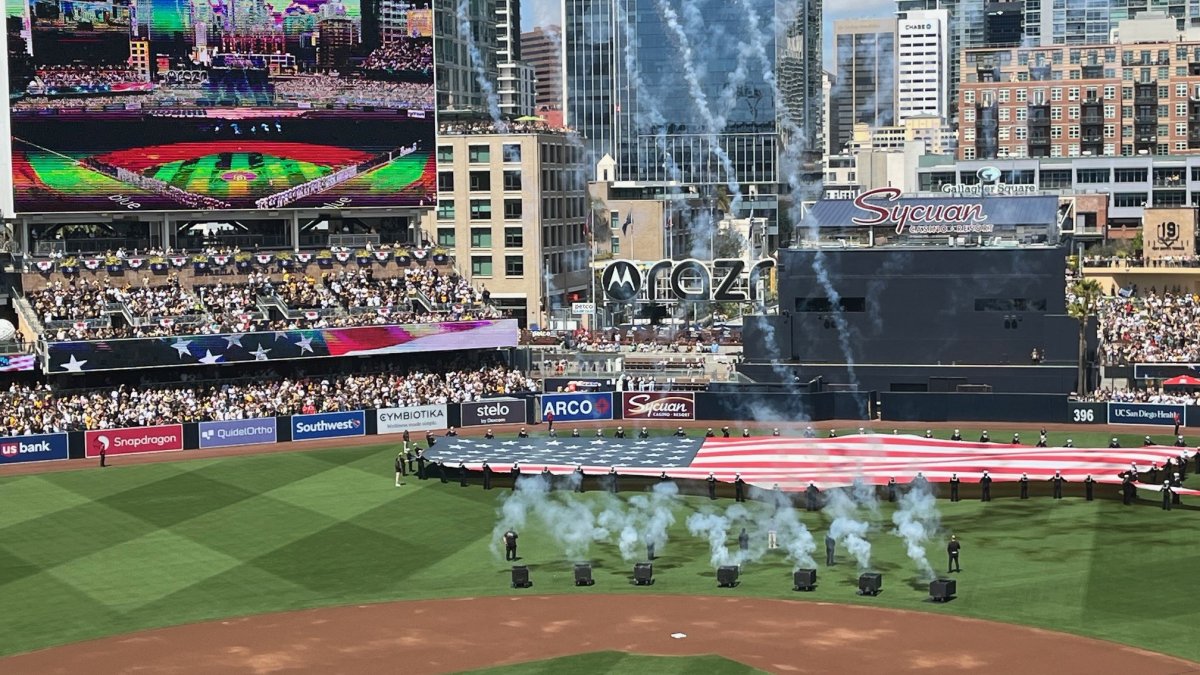 San Diego Padres use late rally to post a victory on Opening Day at ...