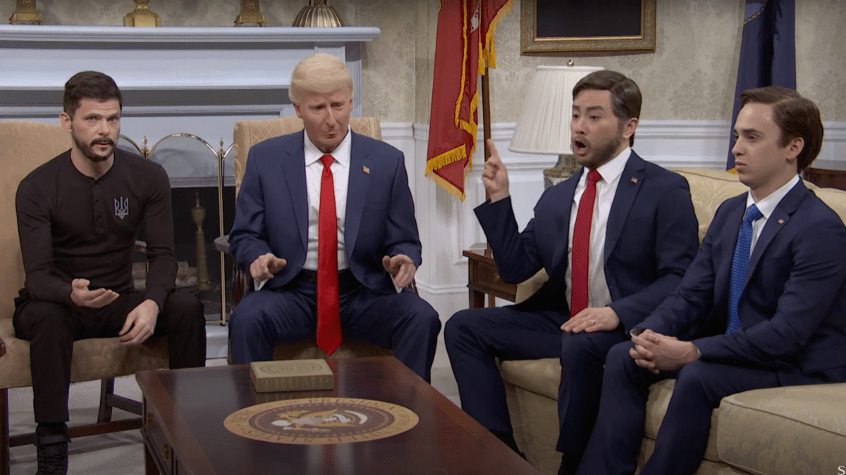 ‘SNL’ cold open pokes fun at Zelenskyy Oval Office visit – NBC 7 San Diego