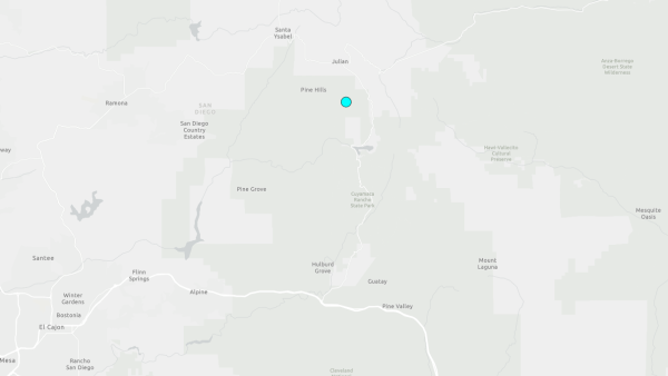 Magnitude 3.3 earthquake hits near Julian: USGS – NBC 7 San Diego