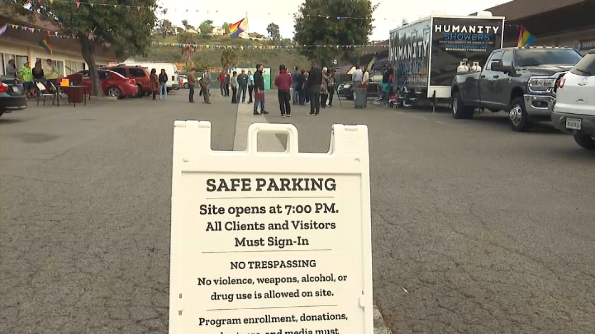 New safe parking lot for homeless opens in Oceanside – NBC 7 San Diego