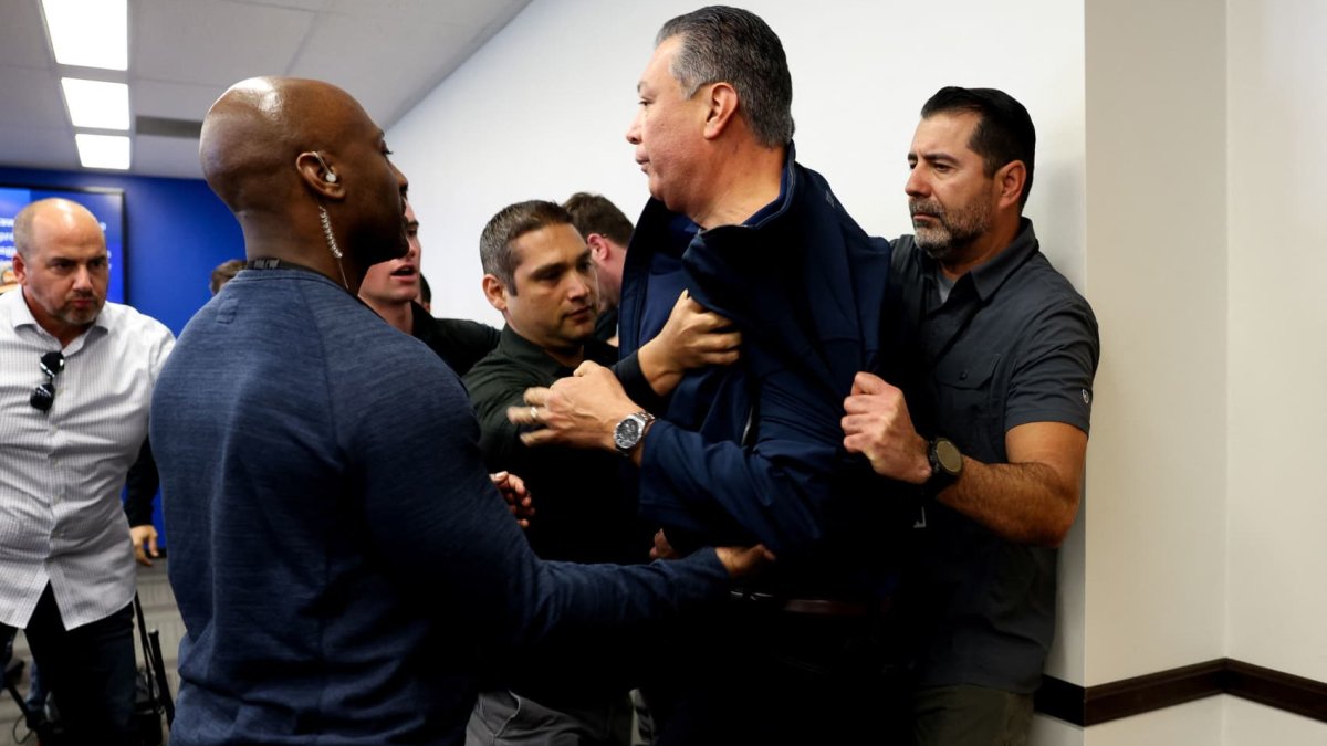 Sen. Alex Padilla handcuffed after forced removal from DHS press ...