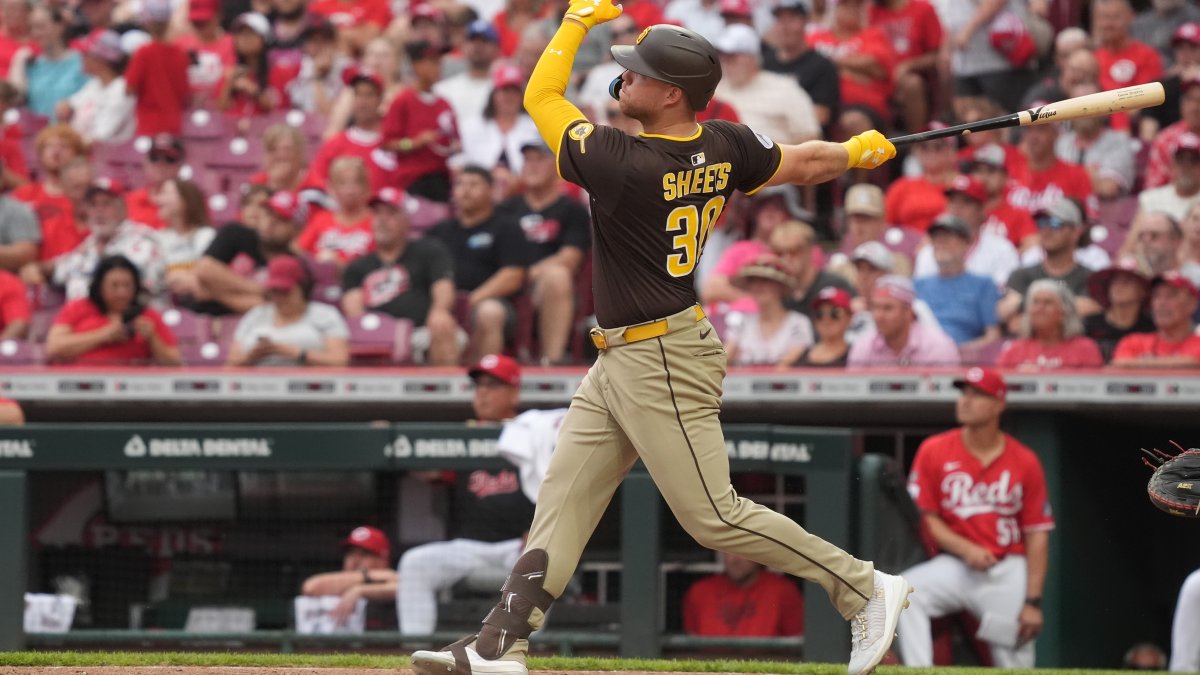 Holy Sheets! Padres hit 3 home runs in comeback win over Reds – NBC 7 ...