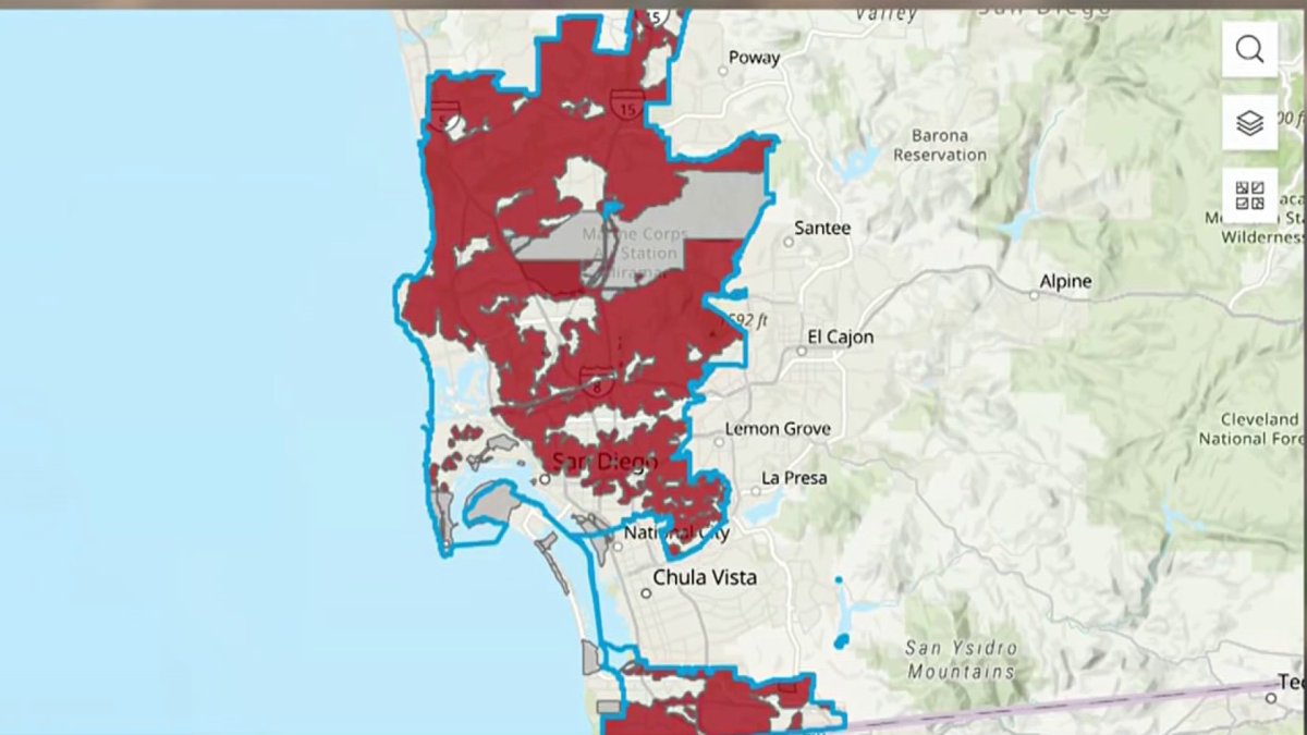 City of San Diego new fire-hazard maps highlight high-risk communities ...
