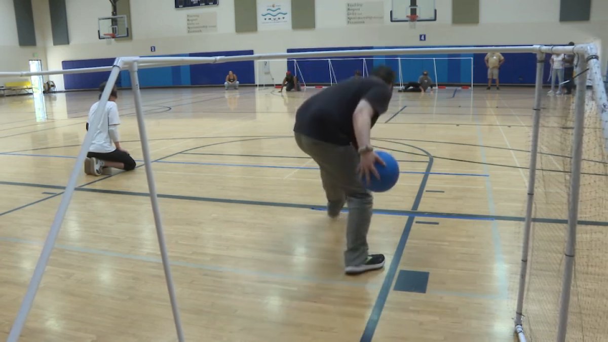 Goalball gives visually impaired people chance to play team sport – NBC ...