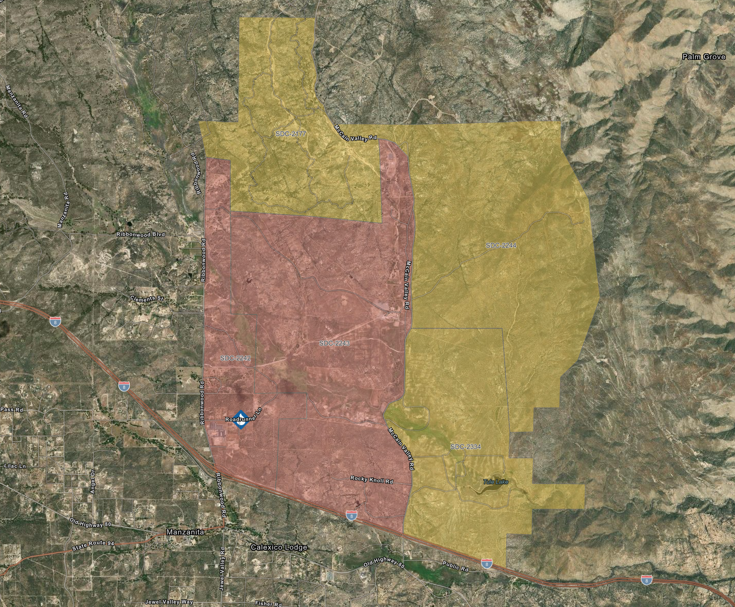 Evacuation orders issued for wildfire in Boulevard in far east San ...