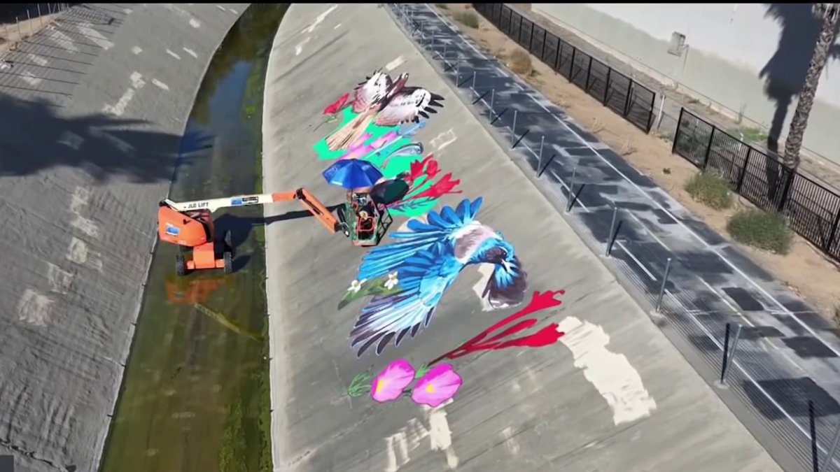 New public mural along Escondido creek trail celebrating ‘Resilience ...