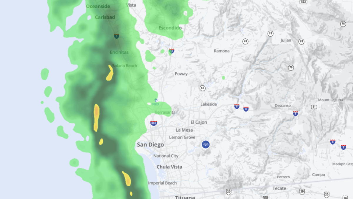 See NBC 7’s doppler radar track the storm – NBC 7 San Diego