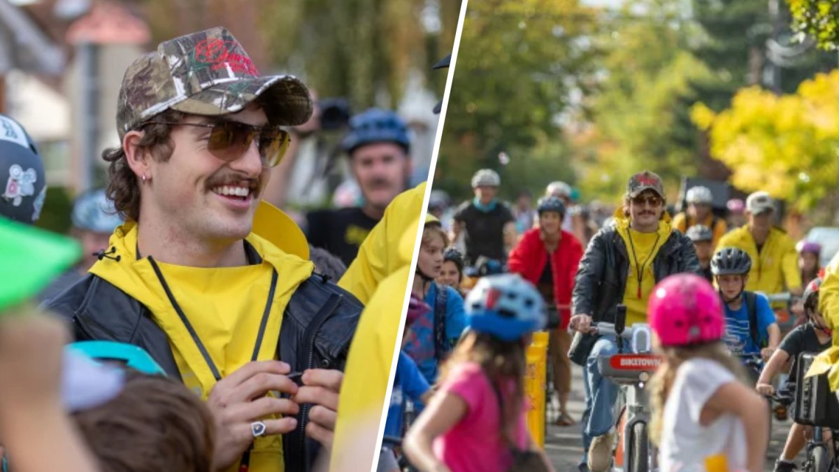 Benson Boone joins Portland elementary students on a bike bus. – NBC 7 ...