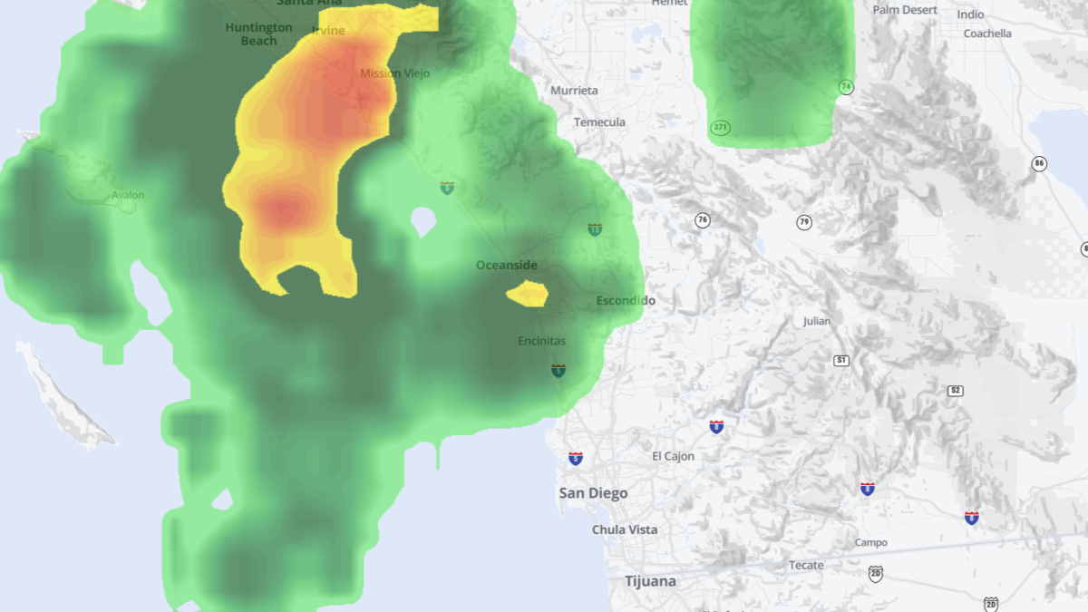 Doppler radar from NBC 7 tracks the rain and weather – NBC 7 San Diego