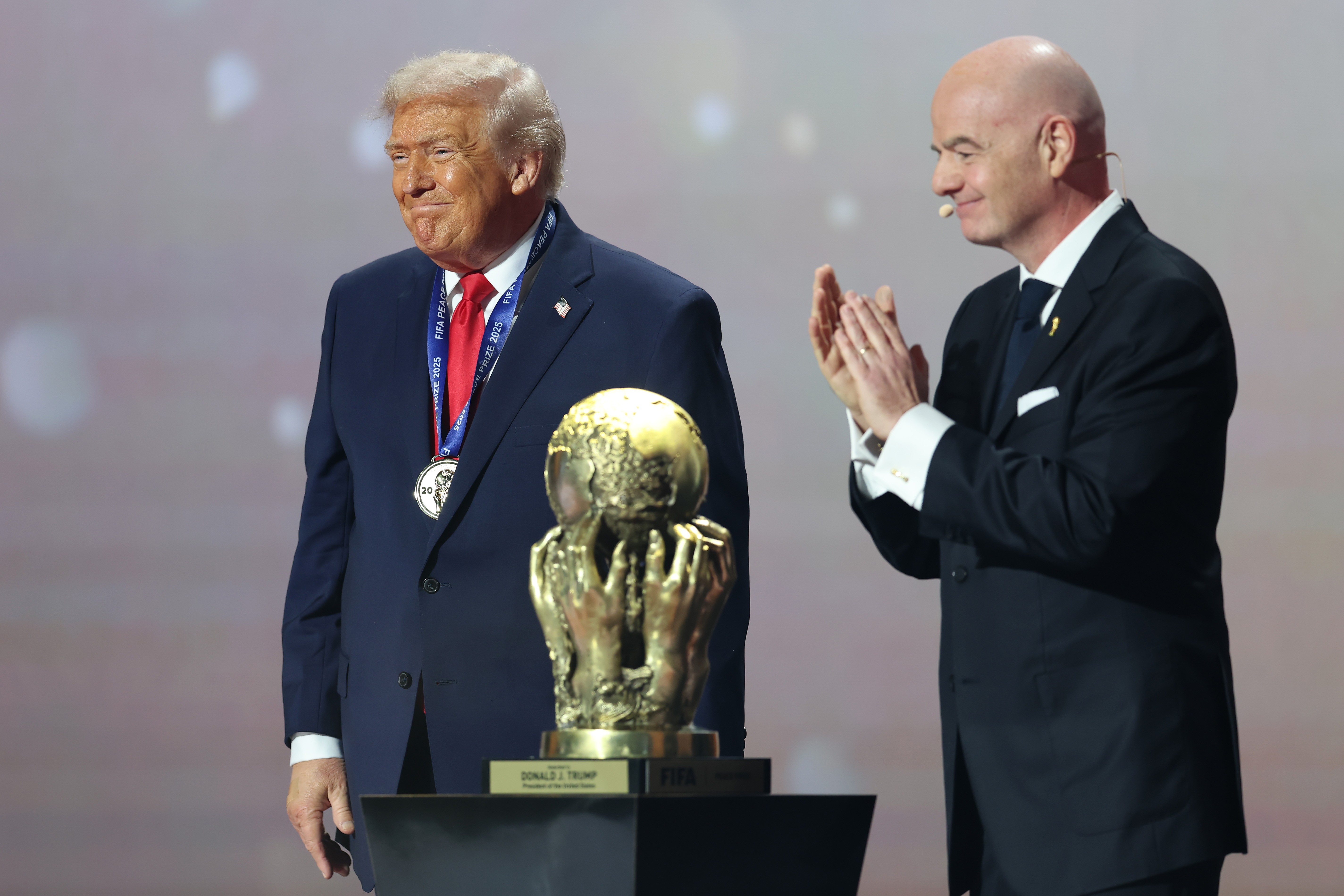 FIFA gives President Donald Trump peace prize at World Cup draw – NBC 7 ...
