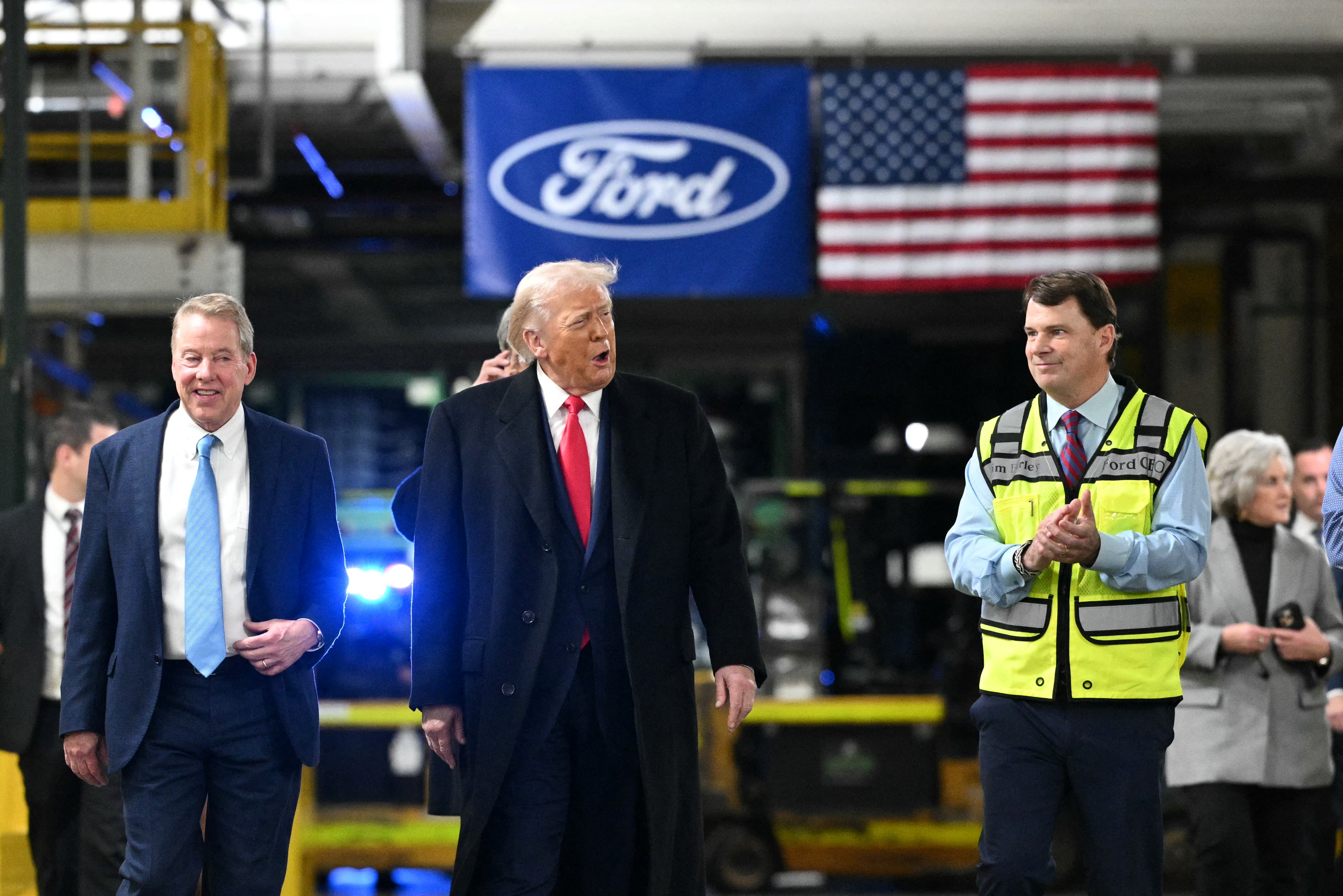 Trump visits Ford factory to promote manufacturing efforts – NBC 7 San ...
