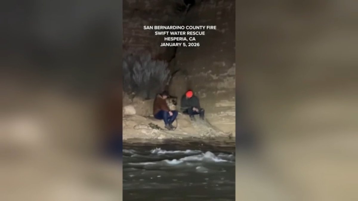 2 men, dog rescued after being trapped near river in Hesperia – NBC 7 ...