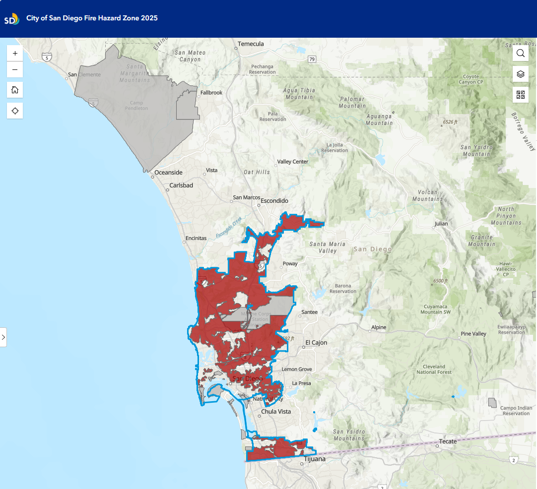 City of San Diego will implement state-mandated Zone Zero fire ...