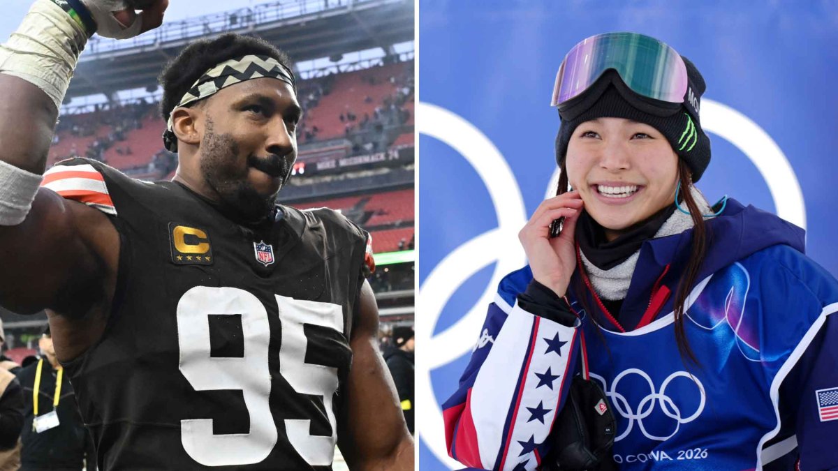 Who is Chloe Kim’s boyfriend? NFL star Myles Garrett – NBC 7 San Diego