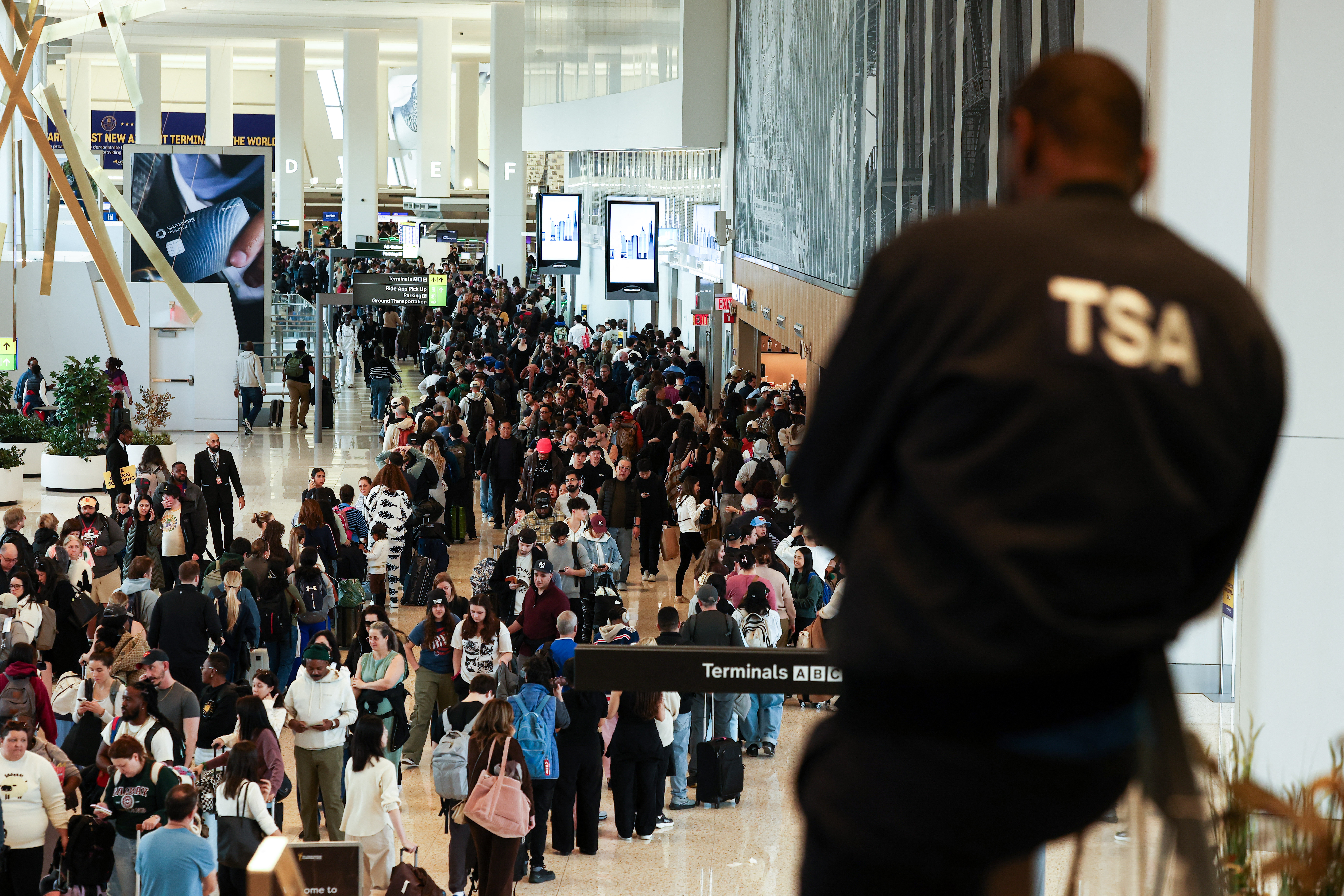 TSA boss warns of airport shutdowns as funding fight drags on – NBC 7 ...