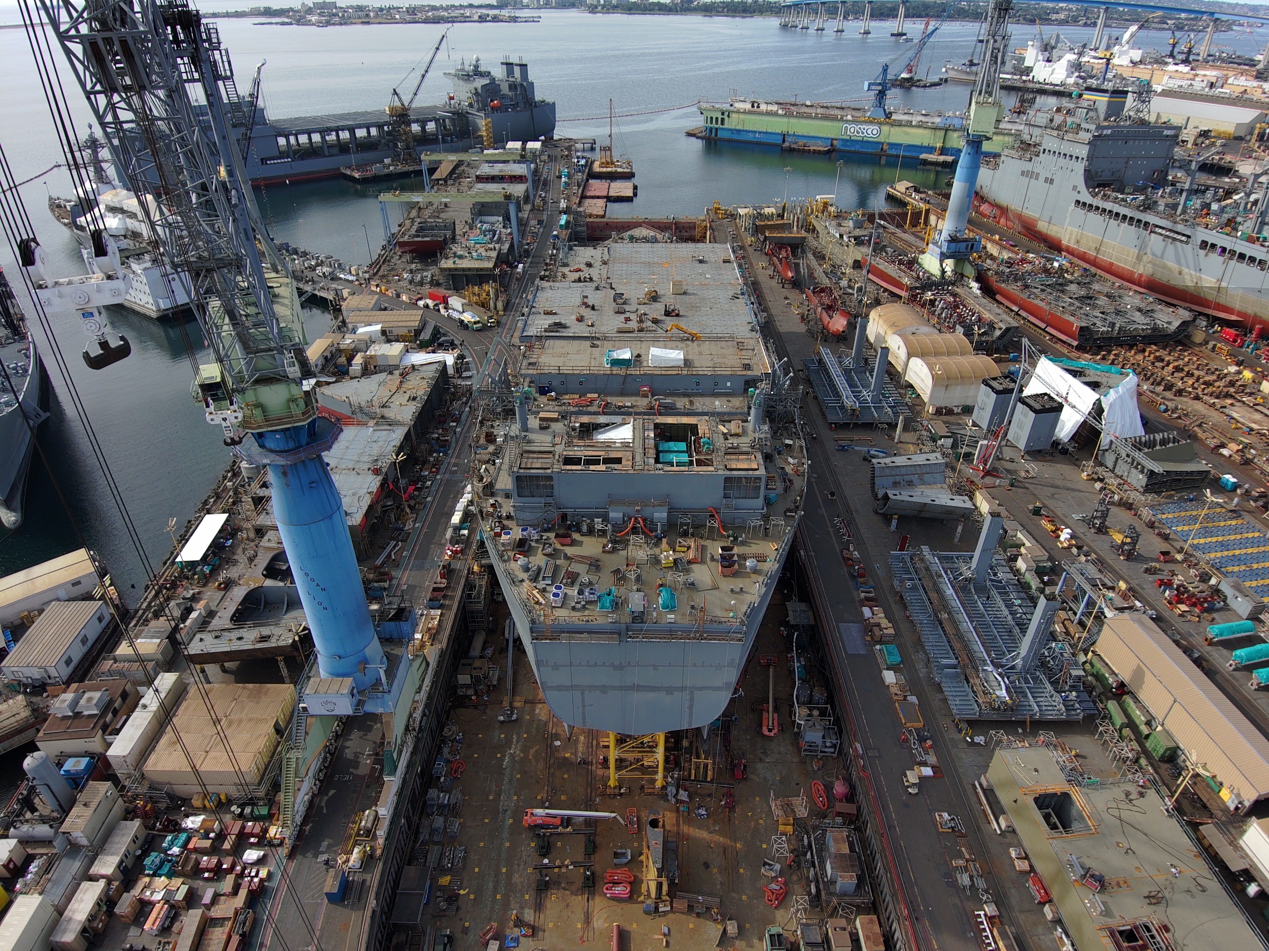 U.S. Navy ship christened at NASSCO shipyard part of Trump ‘golden ...