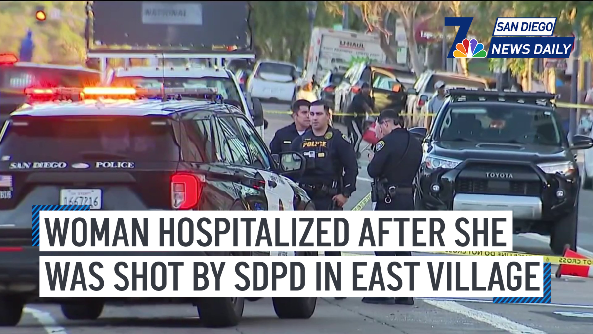 Woman hospitalized after being shot by SDPD in East Village | San Diego ...
